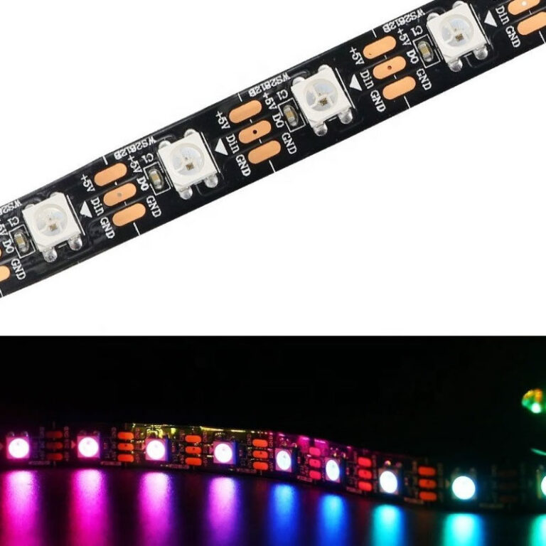 WS281B RGB Pixel Led IP20 60 Ledli (5 Metre) | Elektronikaled Elektronik